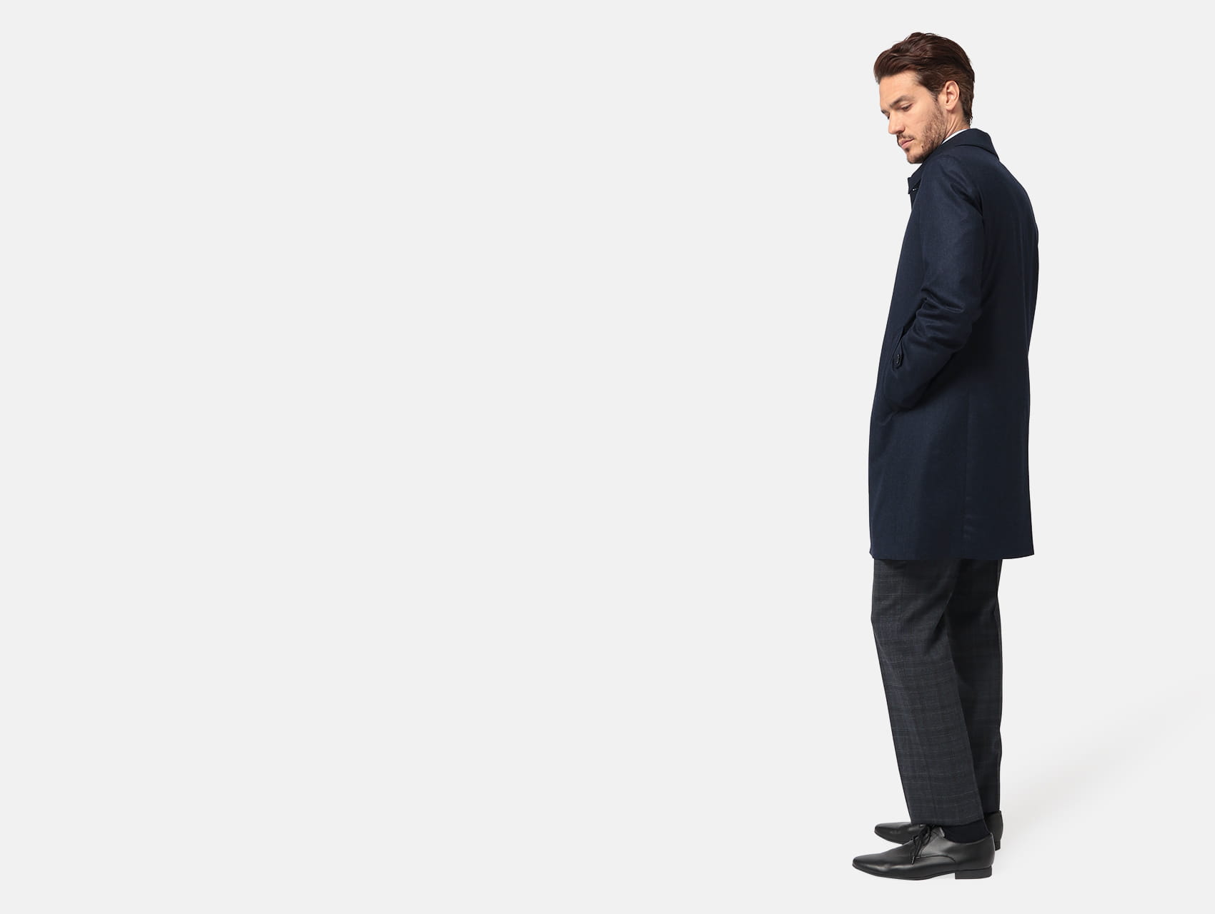 AQ NIGEL バルカラーウールコート AQ NIGEL バルカラーウールコート